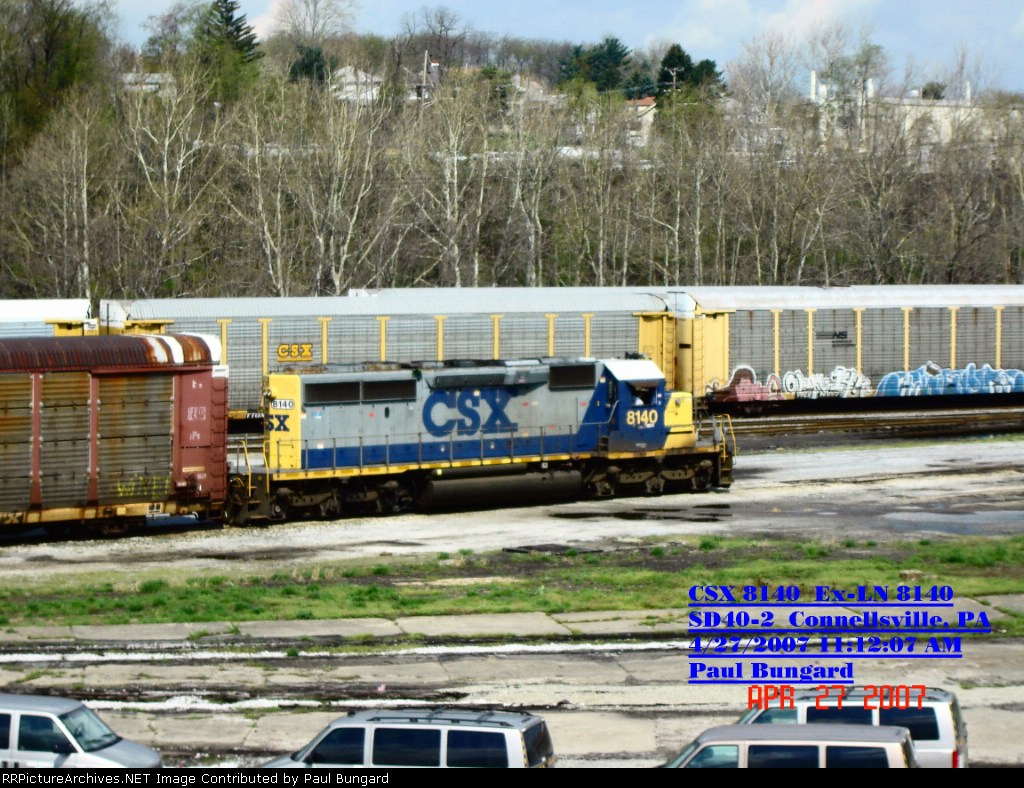 CSX 8140 Ex- L&N 8140 SD40-2 April 27, 2007
